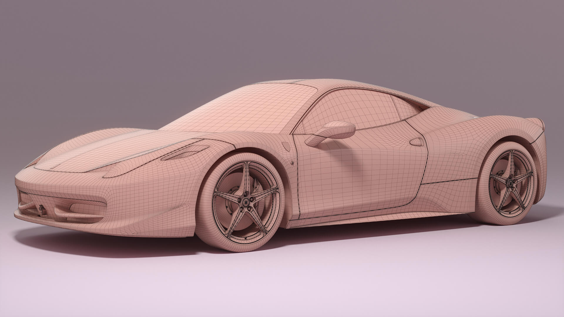 Ferrari 458 Italia - 3D Model by 3dacuvision