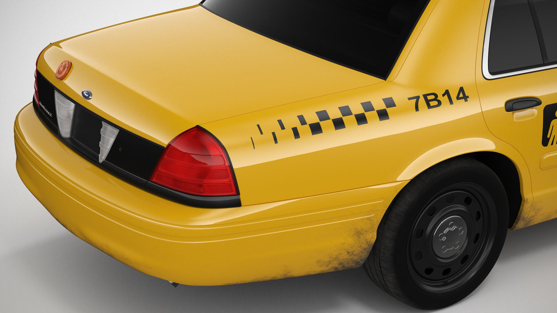 Ford Crown Victoria NYC Taxi - 3D Model by 3dacuvision