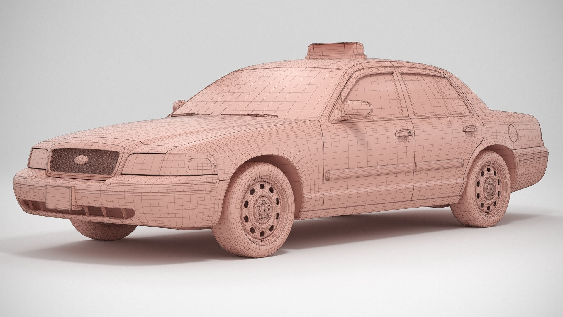 Ford Crown Victoria NYC Taxi - 3D Model by 3dacuvision