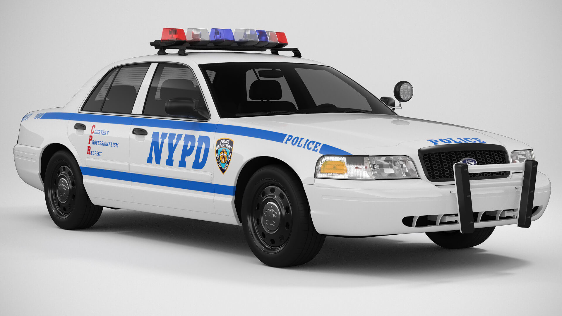 Ford Crown Victoria NYPD - 3D Model by 3dacuvision