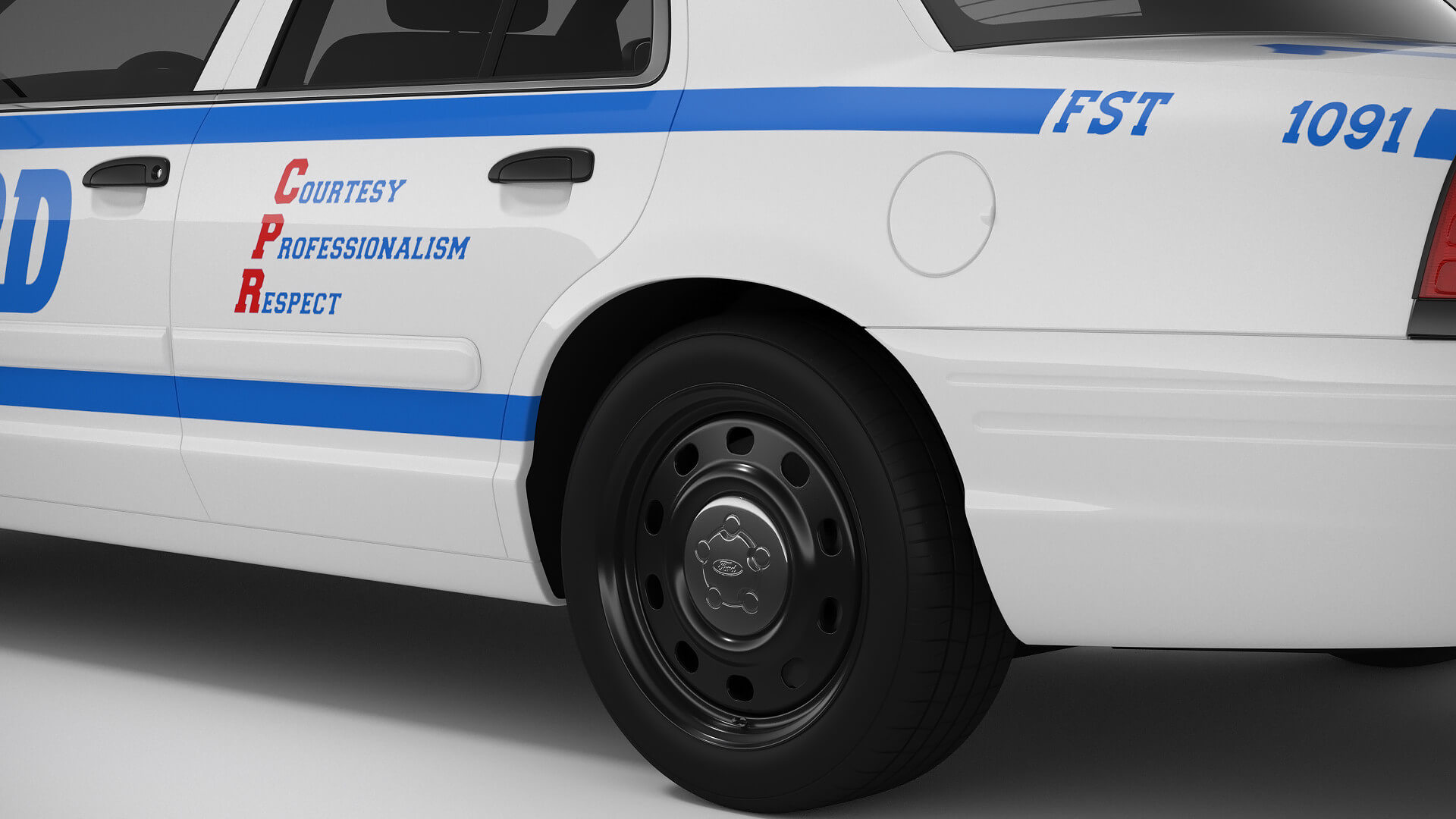 Ford Crown Victoria NYPD - 3D Model by 3dacuvision