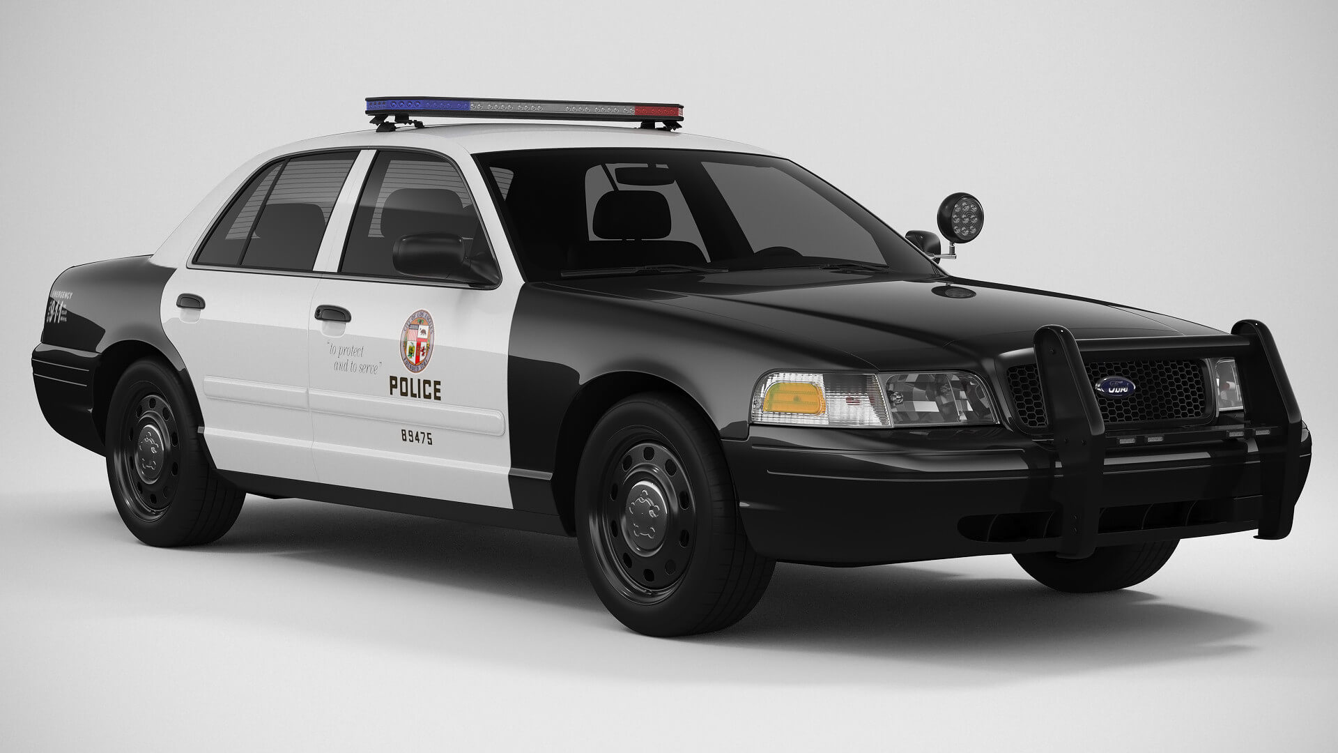 Ford Crown Victoria Police - 3D Model by 3dacuvision
