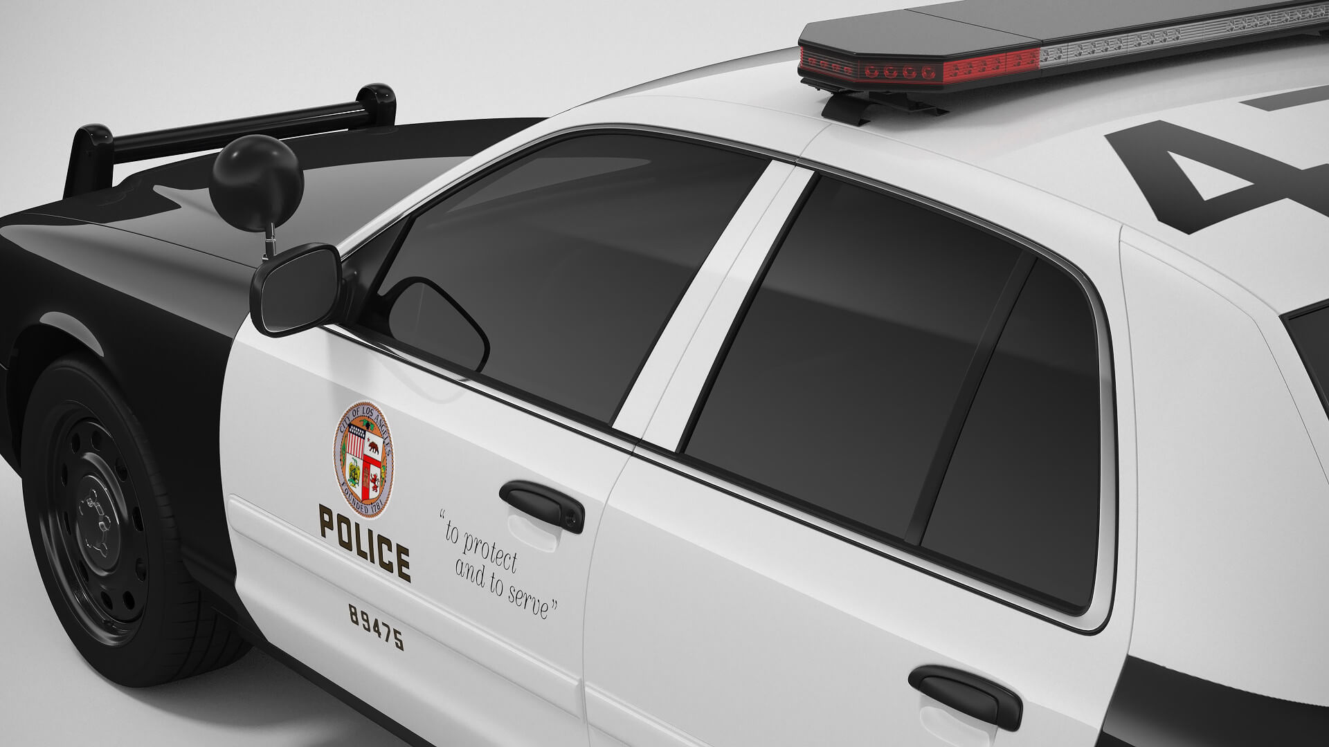 Ford Crown Victoria Police - 3D Model by 3dacuvision