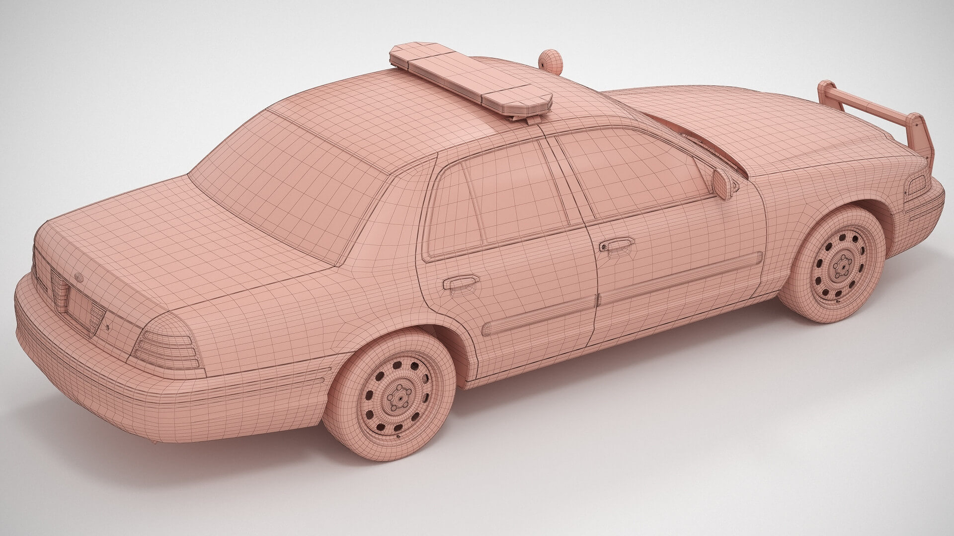 Ford Crown Victoria Police - 3D Model by 3dacuvision