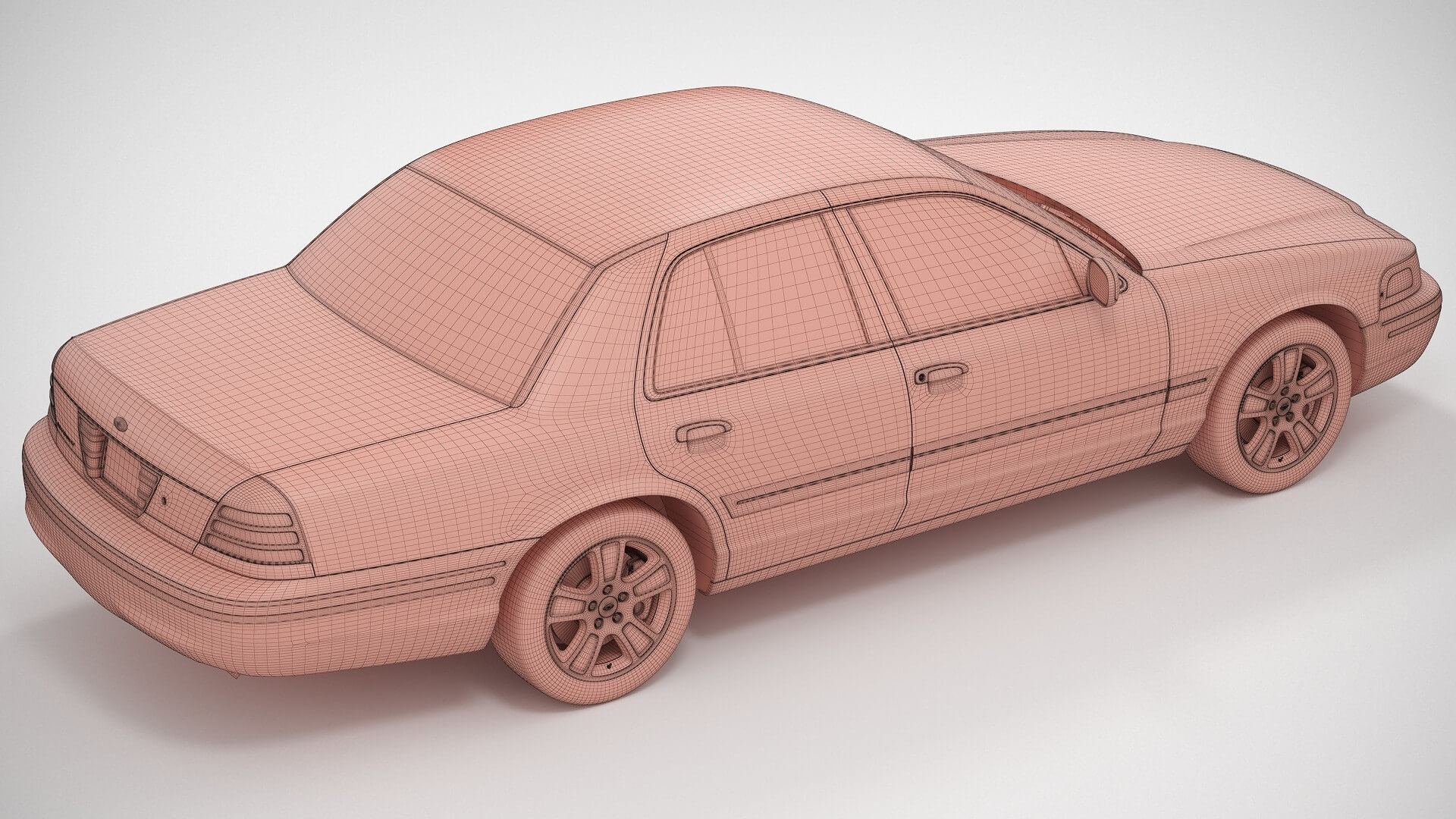 Ford Crown Victoria - 3D Model by 3dacuvision