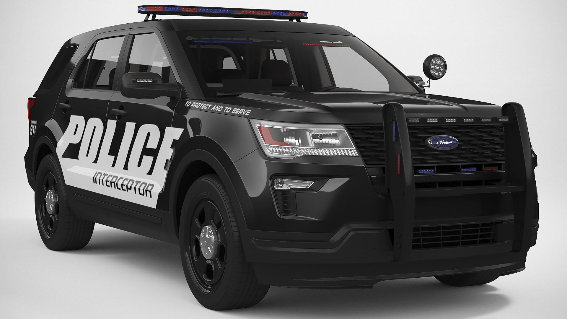 Ford Explorer 2019 Police - 3D Model by 3dacuvision