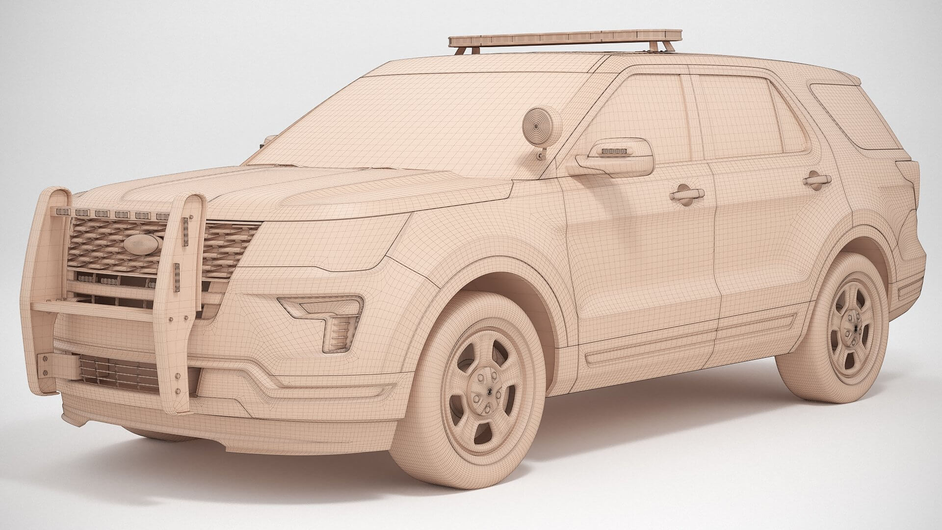 Ford Explorer 2019 Police - 3D Model by 3dacuvision