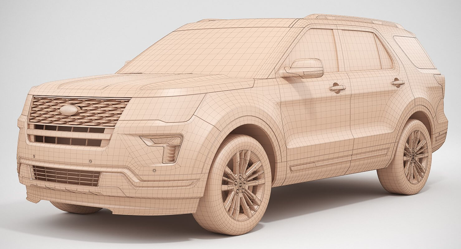 Ford Explorer 2019 - 3D Model by 3dacuvision