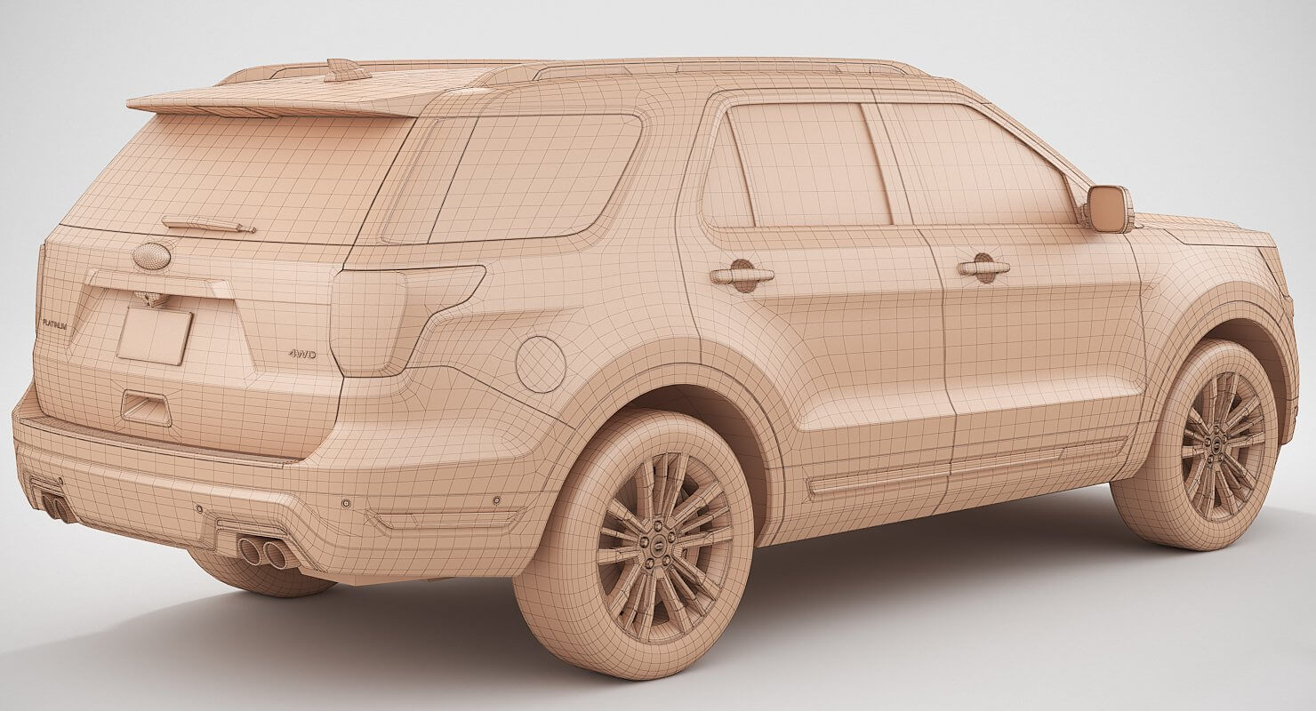 Ford Explorer 2019 - 3D Model by 3dacuvision
