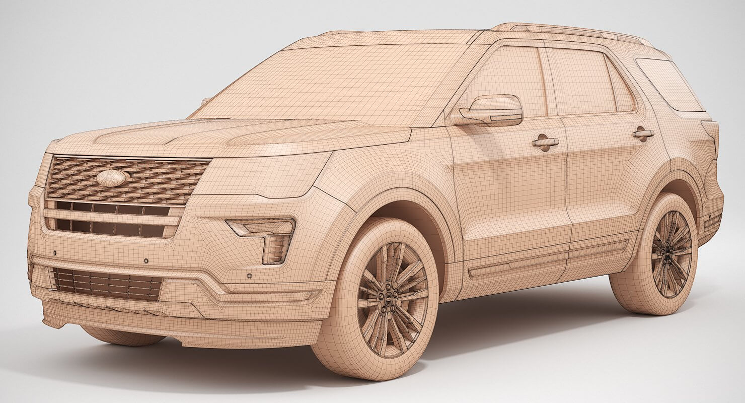 Ford Explorer 2019 - 3D Model by 3dacuvision