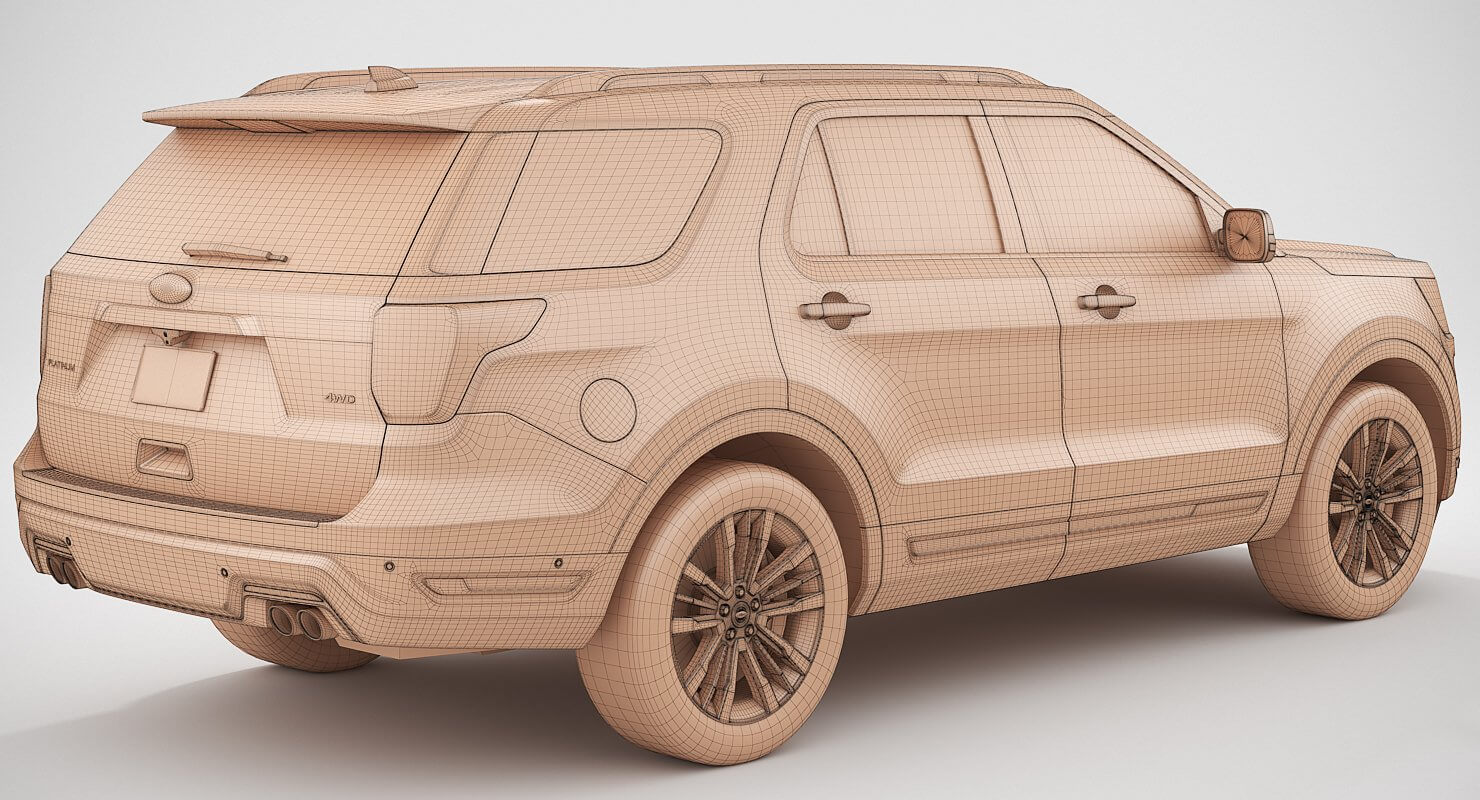 Ford Explorer 2019 - 3D Model by 3dacuvision