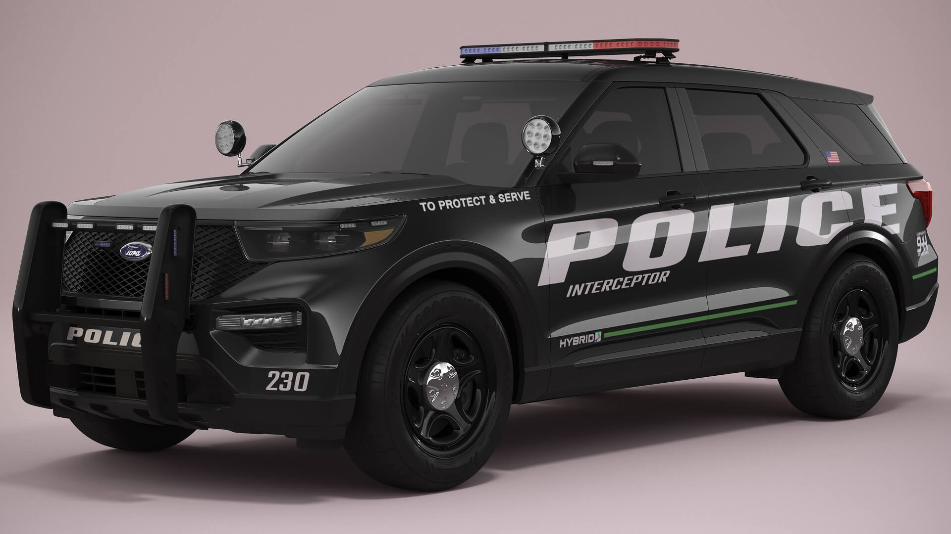 Ford Explorer 2023 Police - 3D Model by 3dacuvision