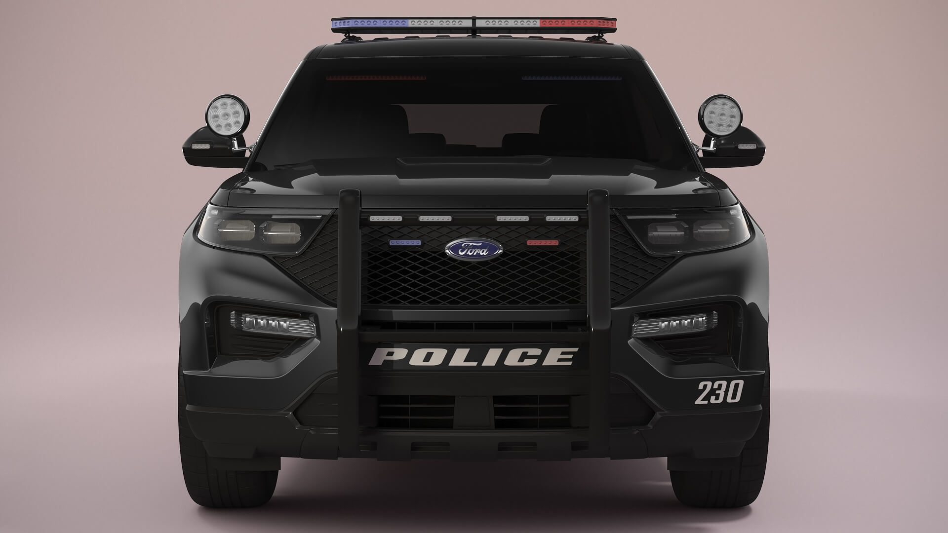 Ford Explorer 2023 Police - 3D Model by 3dacuvision