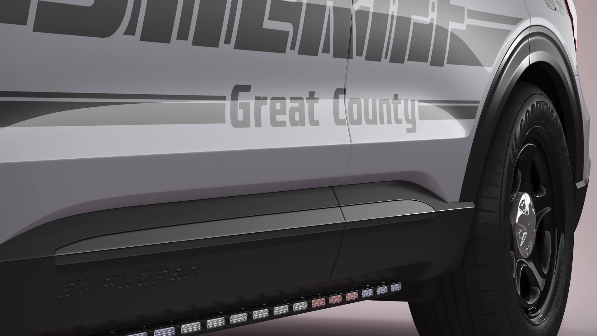 Ford Explorer 2023 Sheriff - 3D Model by 3dacuvision