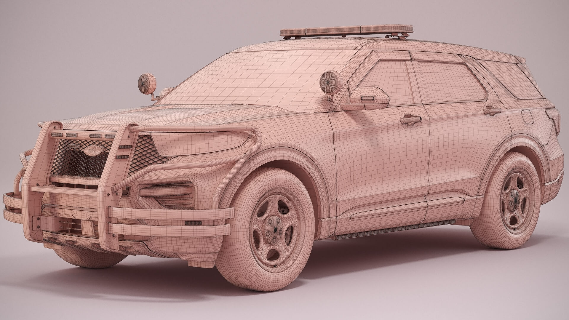 Ford Explorer 2023 Sheriff - 3D Model by 3dacuvision