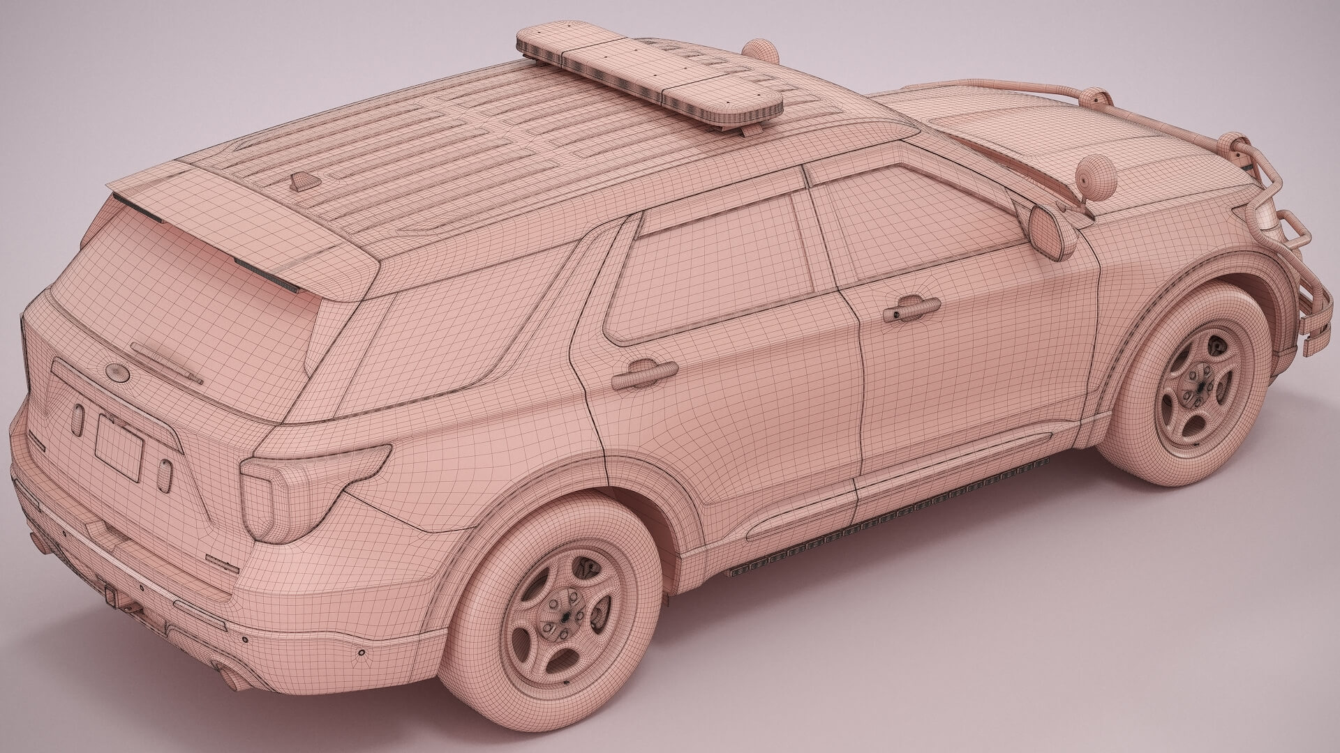 Ford Explorer 2023 Sheriff - 3D Model by 3dacuvision
