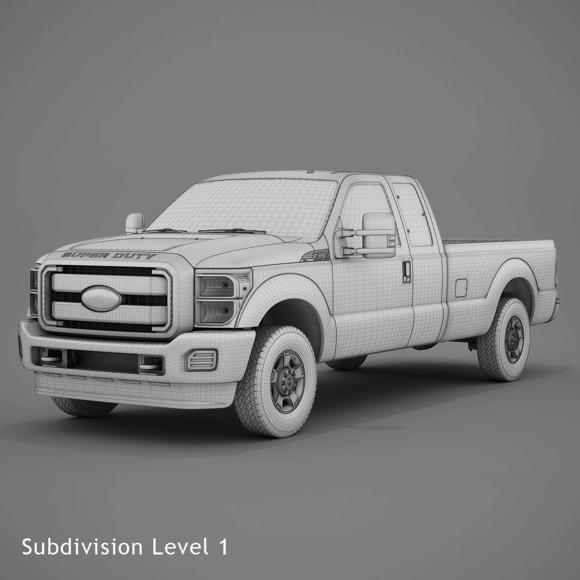Ford Super Duty 2015 F250 XLT - 3D Model by 3dacuvision
