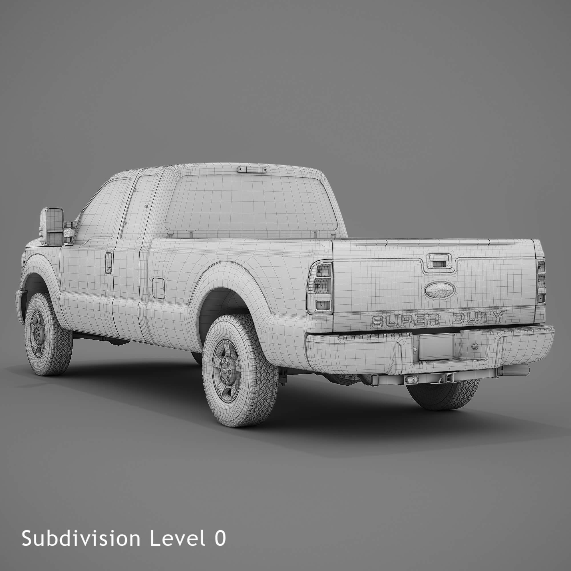 Ford Super Duty 2015 F250 XLT - 3D Model by 3dacuvision