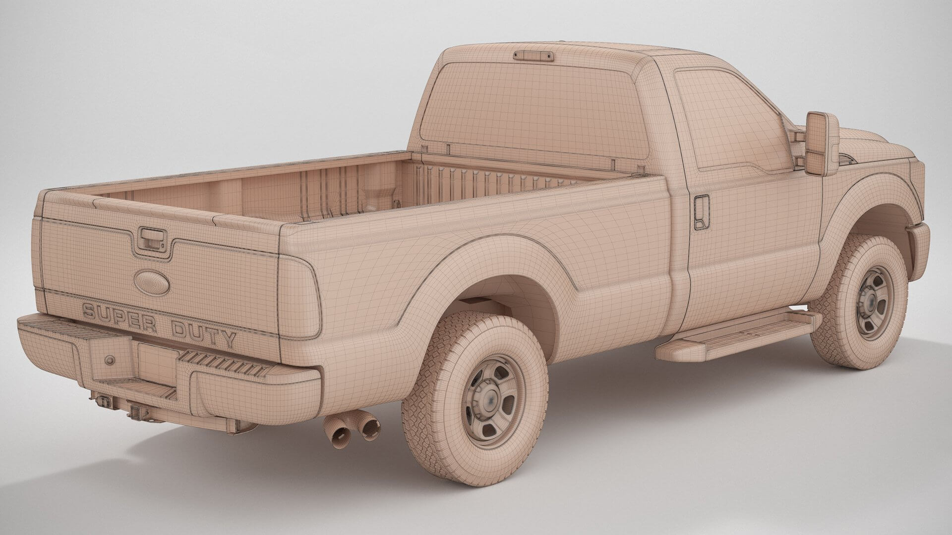 Ford Super Duty 2016 F250 Regular Cab - 3D Model by 3dacuvision