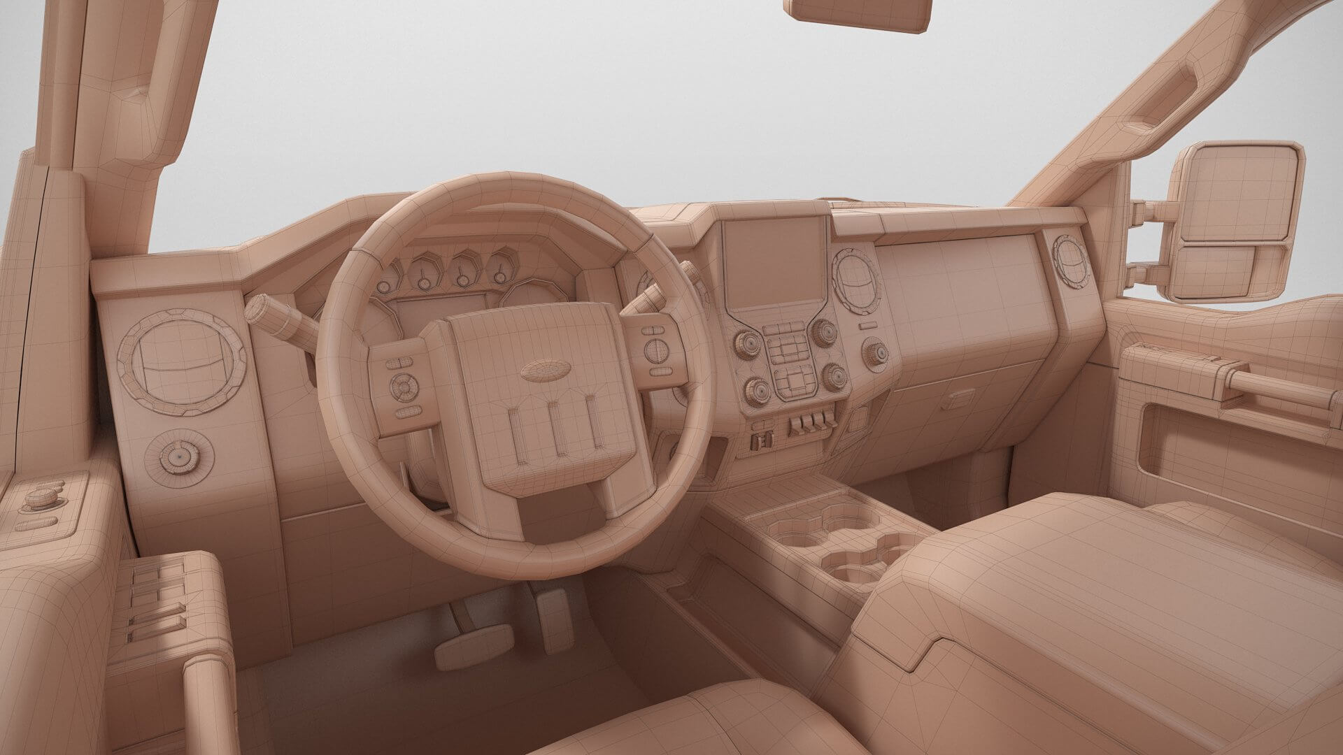 Ford Super Duty 2016 F250 Regular Cab - 3D Model by 3dacuvision