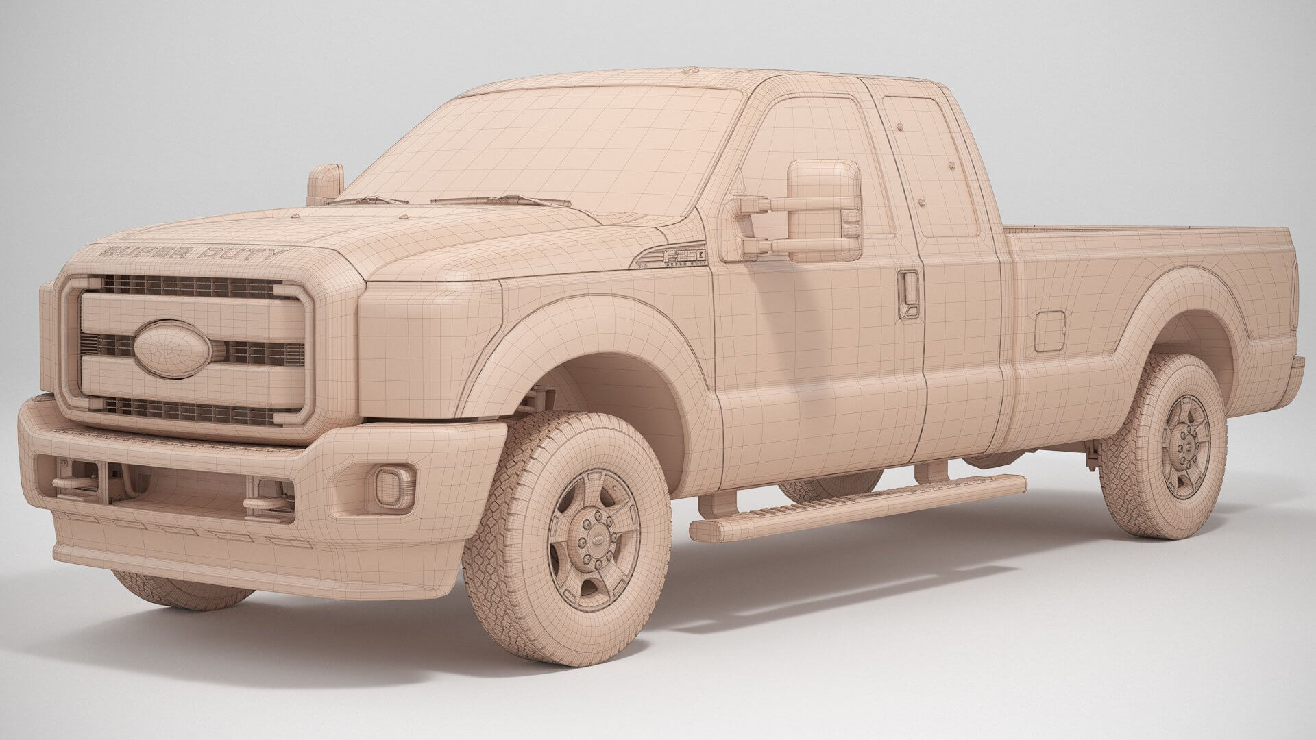 Ford Super Duty 2016 F250 SuperCab - 3D Model by 3dacuvision