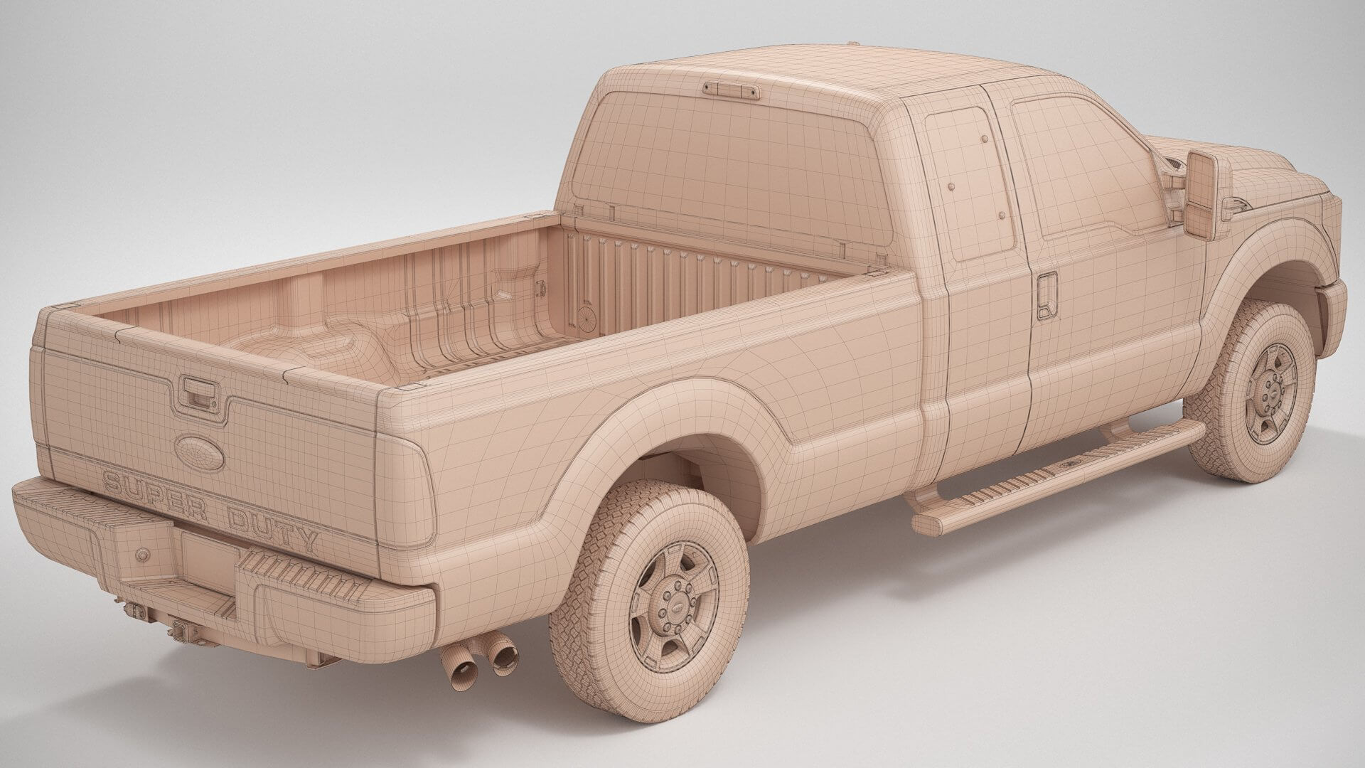 Ford Super Duty 2016 F250 SuperCab - 3D Model by 3dacuvision