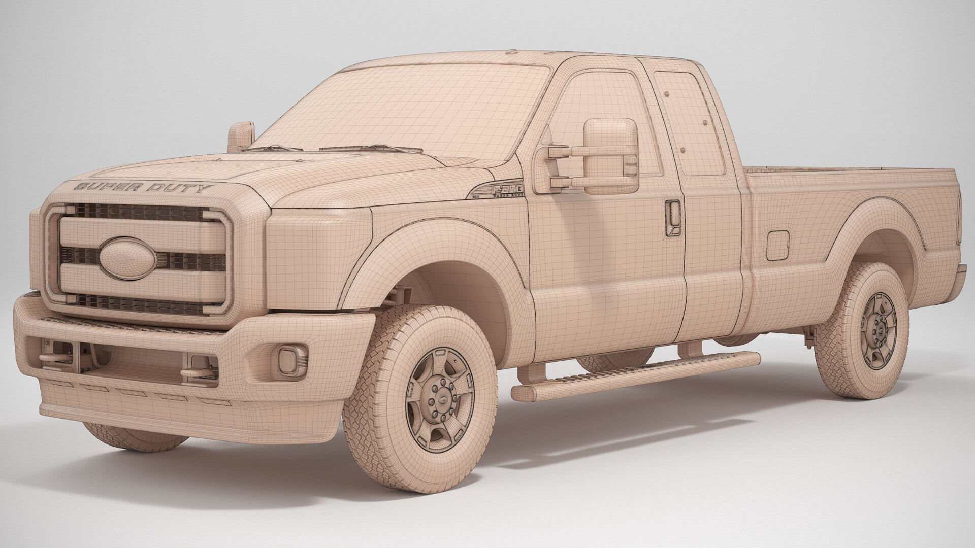 Ford Super Duty 2016 F250 SuperCab - 3D Model by 3dacuvision