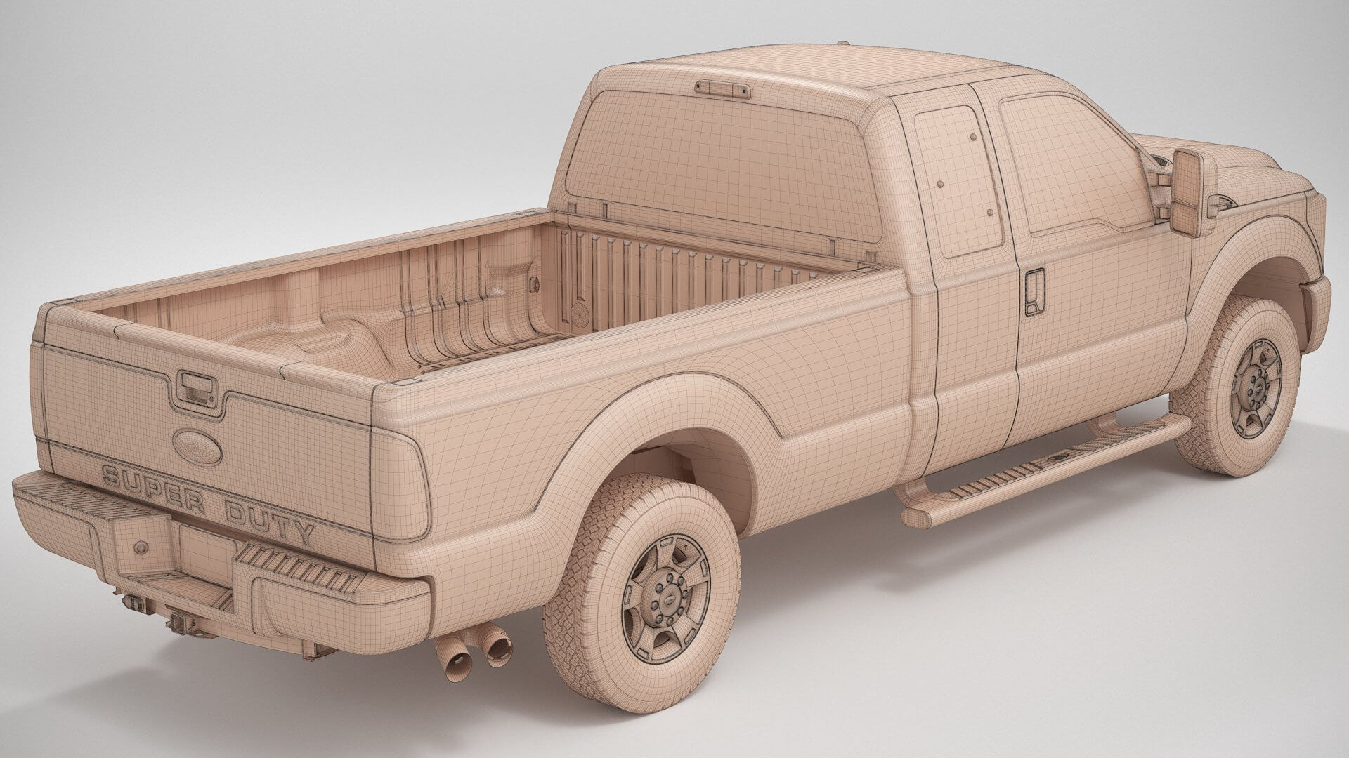 Ford Super Duty 2016 F250 SuperCab - 3D Model by 3dacuvision