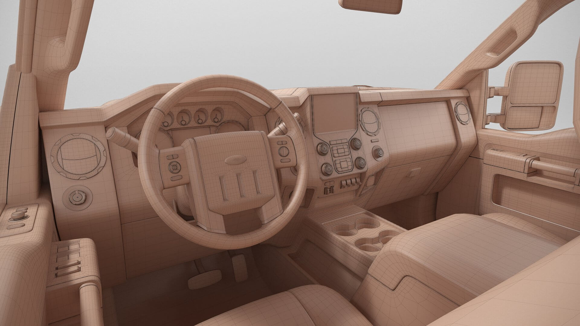 Ford Super Duty 2016 F250 SuperCab - 3D Model by 3dacuvision