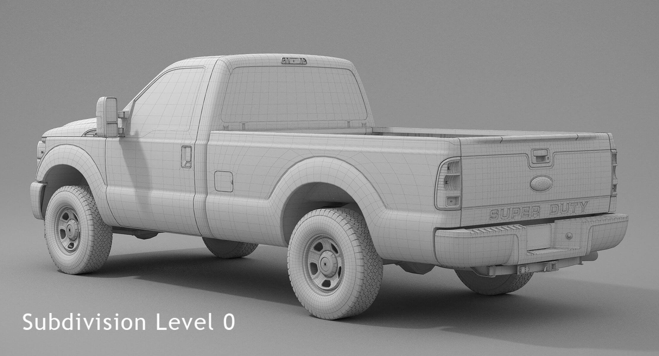 Ford Super Duty 2016 F250 XL RegularCab - 3D Model by 3dacuvision