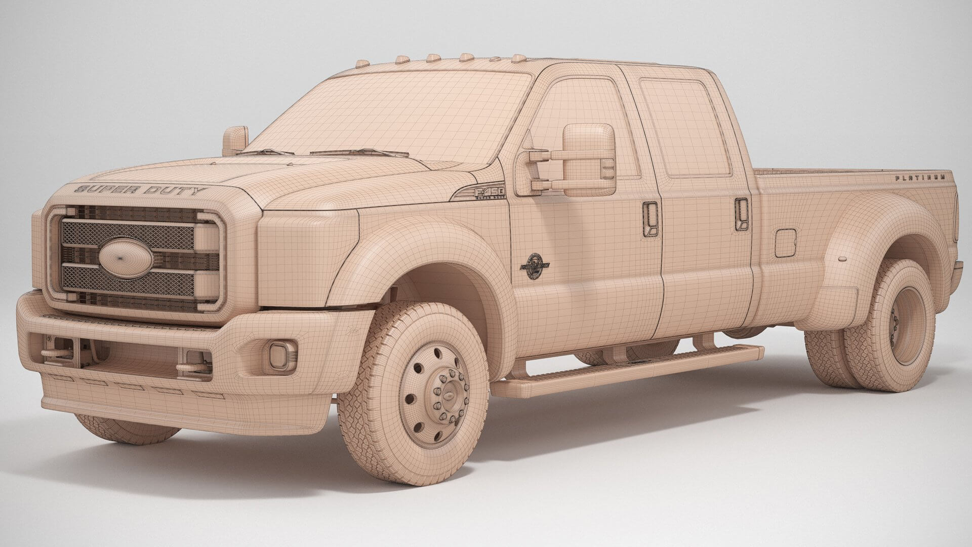 Ford Super Duty 2016 F450 Crew Cab DRW - 3D Model by 3dacuvision