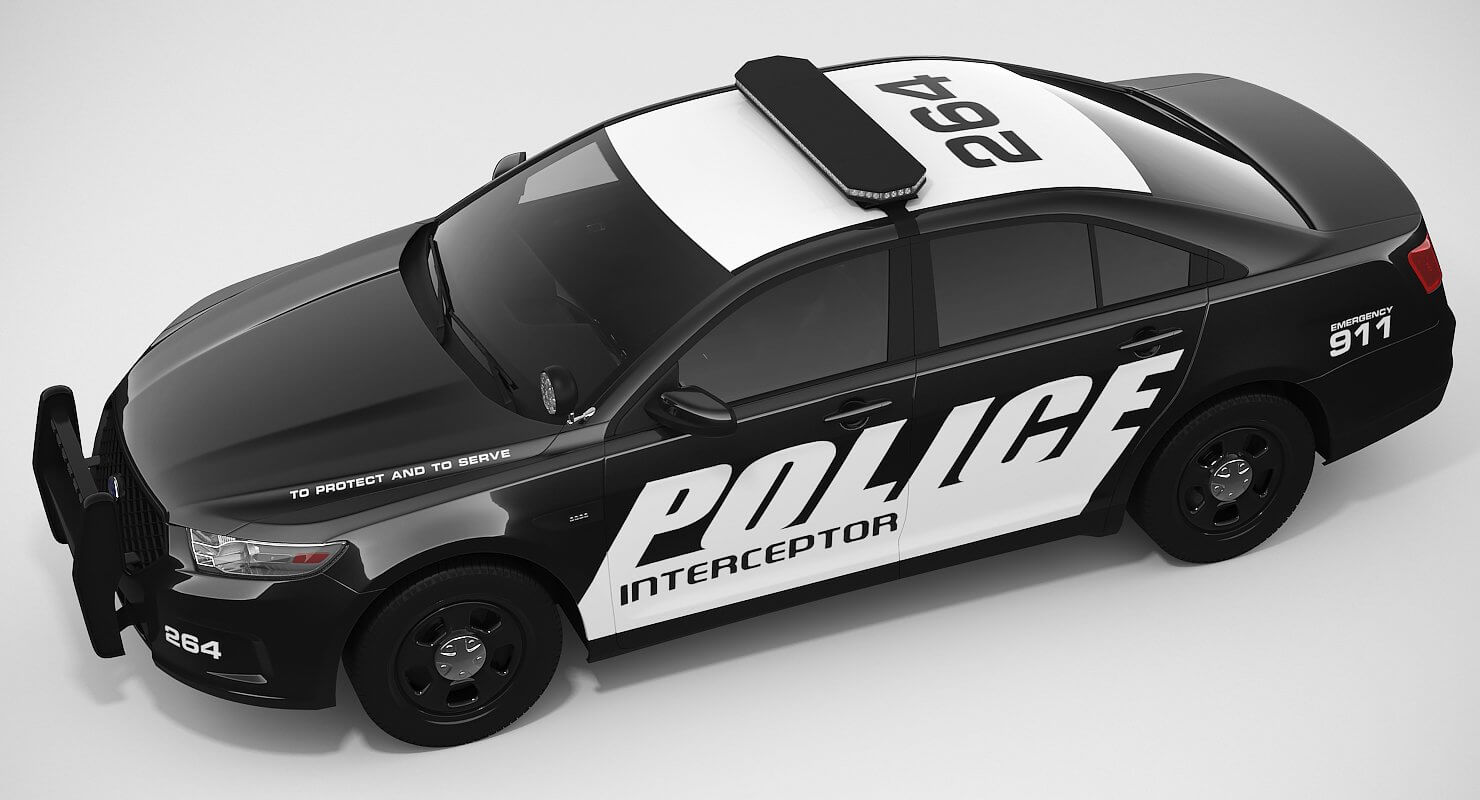 Ford Taurus Police - 3D Model by 3dacuvision