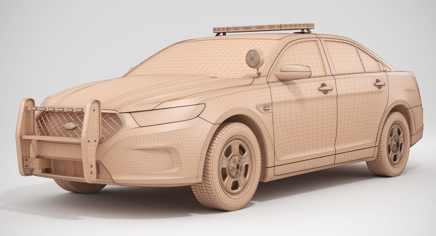 Ford Taurus Police - 3D Model by 3dacuvision