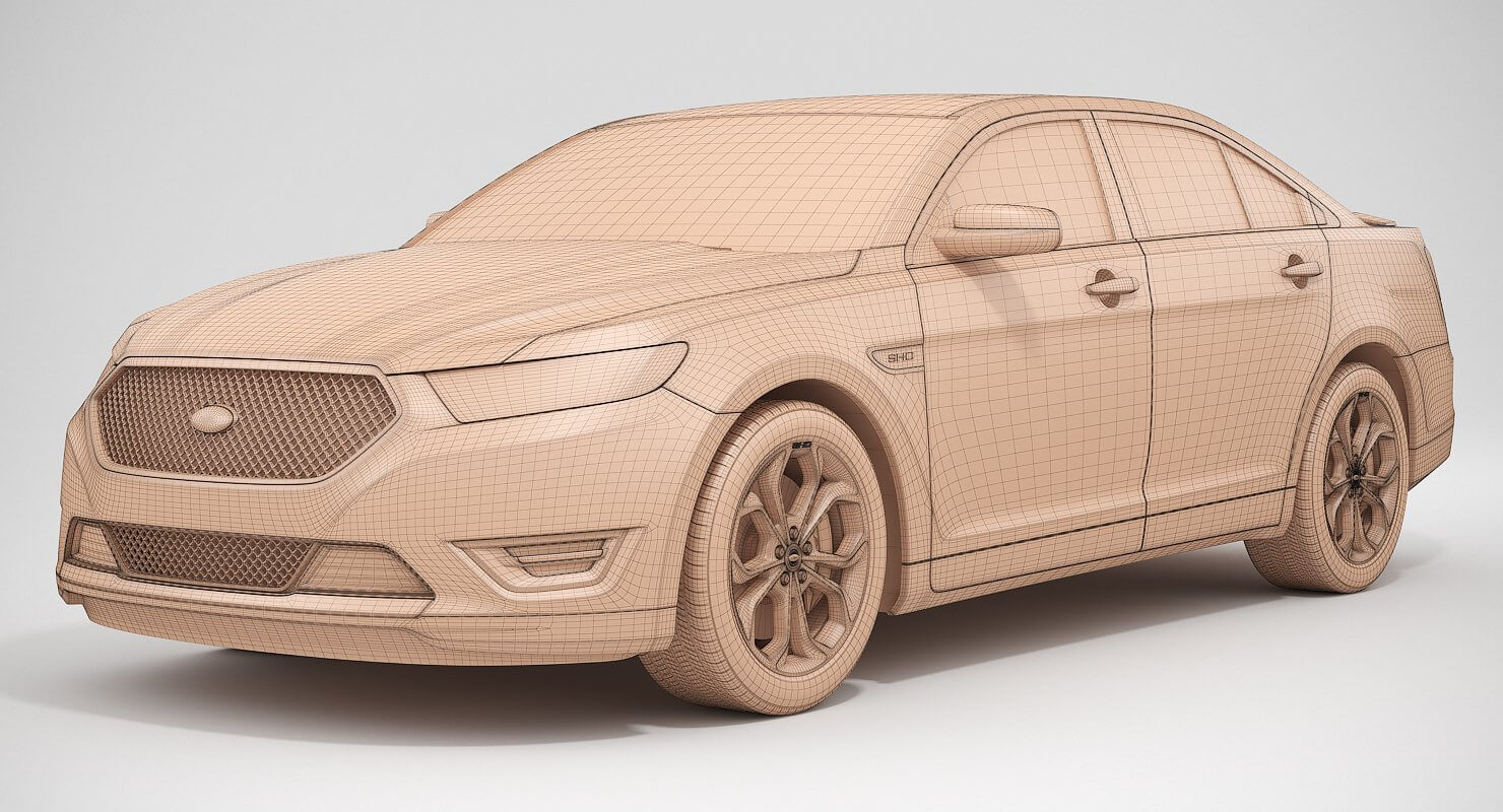 Ford Taurus SHO 2018 - 3D Model by 3dacuvision