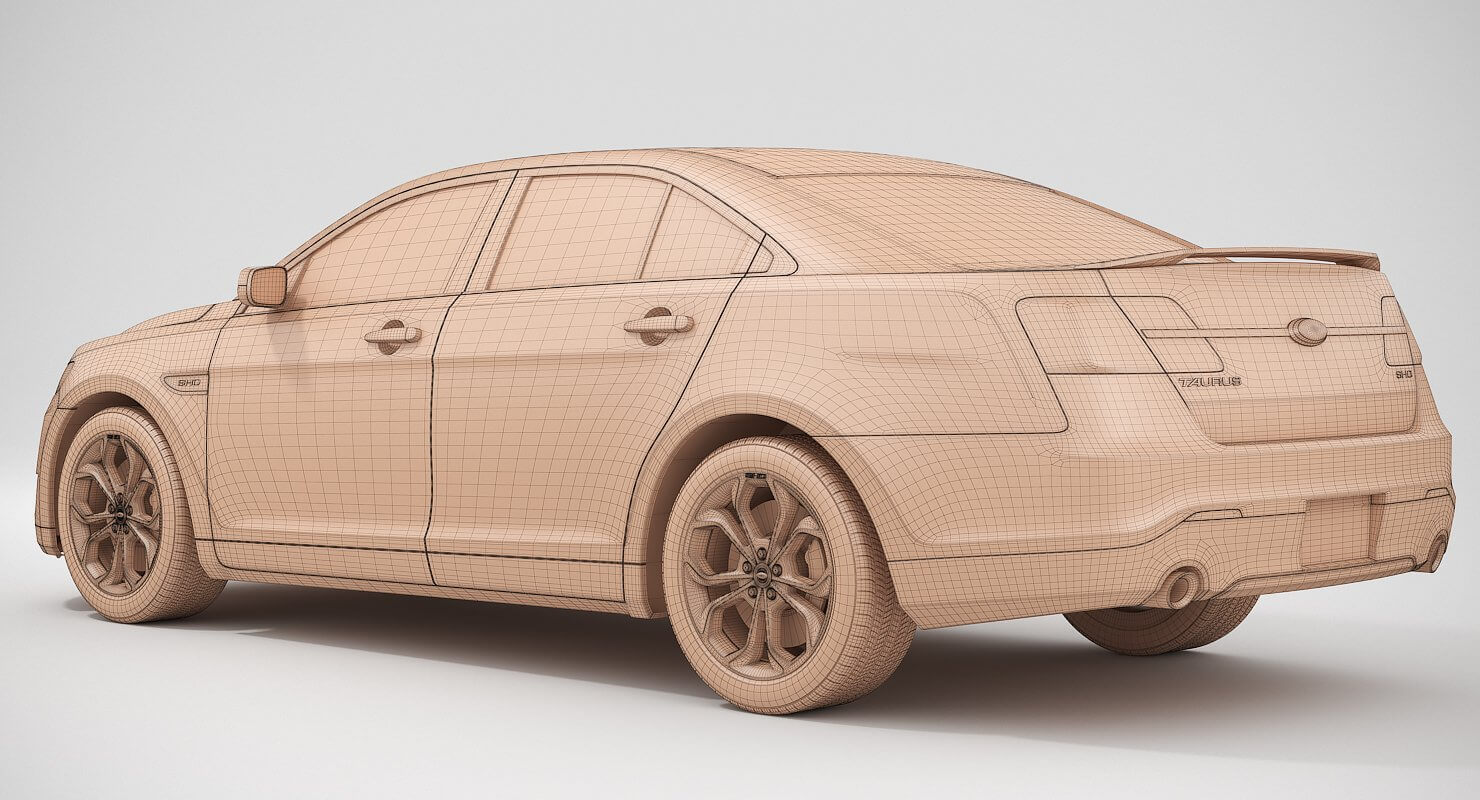 Ford Taurus SHO 2018 - 3D Model by 3dacuvision