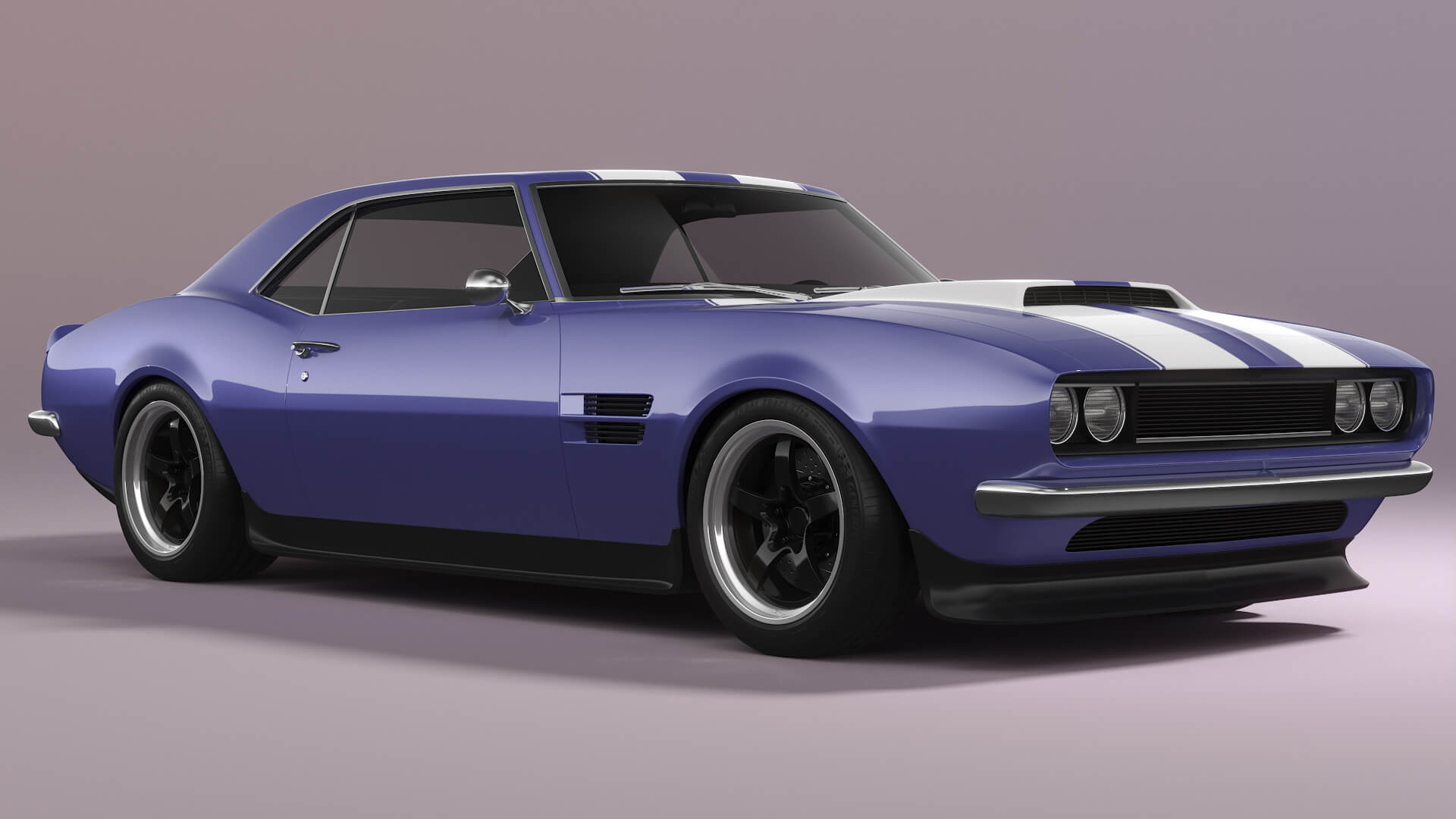 Generic Muscle Car - 3D Model by 3dacuvision