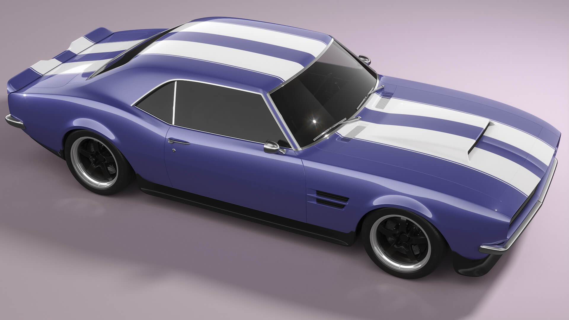 Generic Muscle Car - 3D Model by 3dacuvision