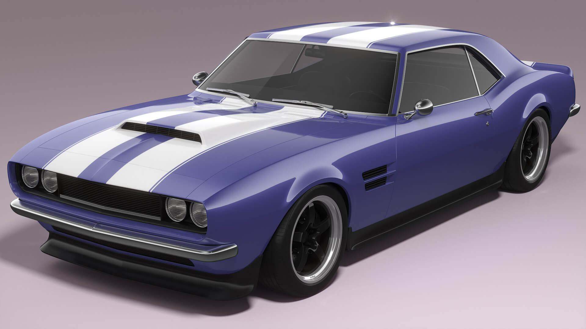 Generic Muscle Car - 3D Model by 3dacuvision