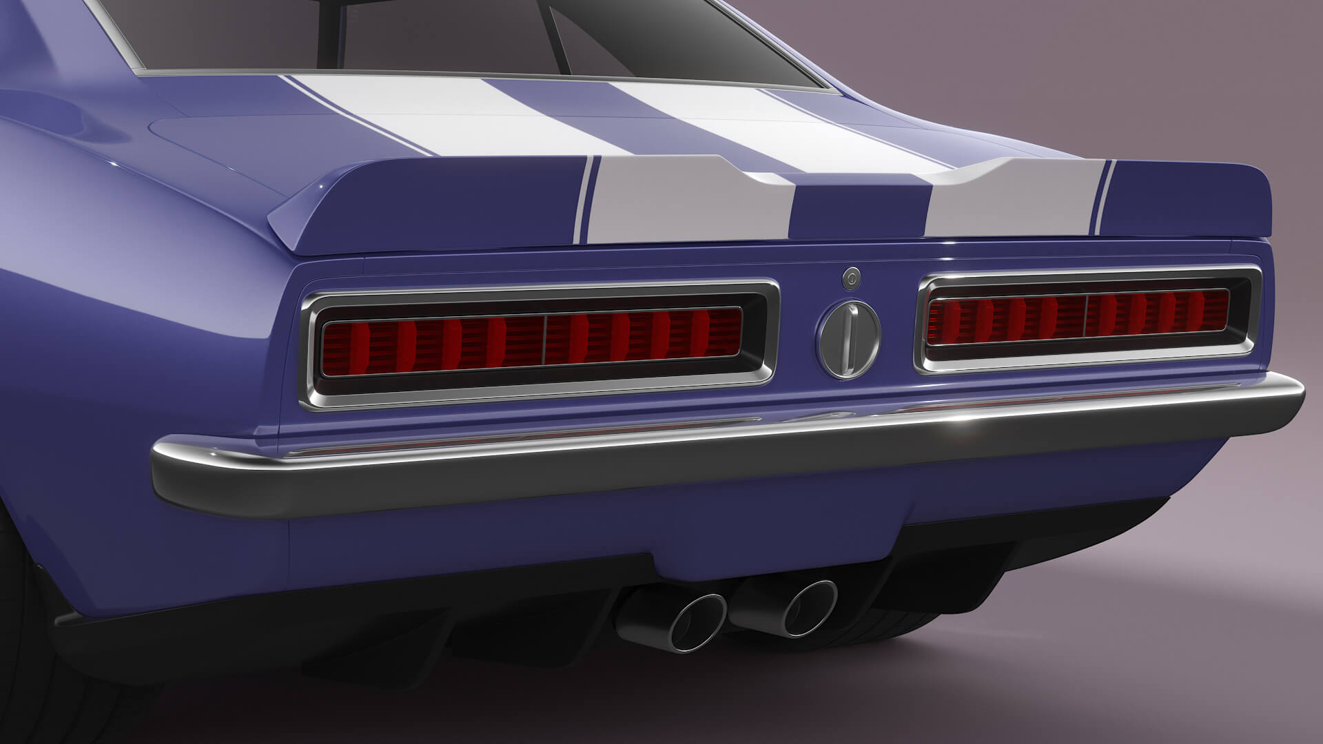 Generic Muscle Car - 3D Model by 3dacuvision