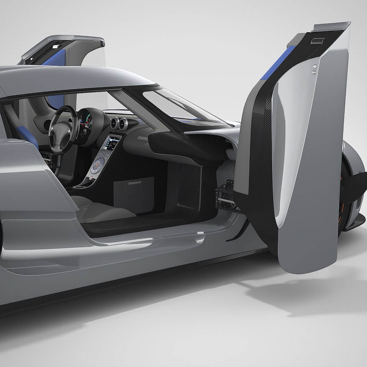 Koenigsegg Agera - HD Interior 3D Model by 3dacuvision
