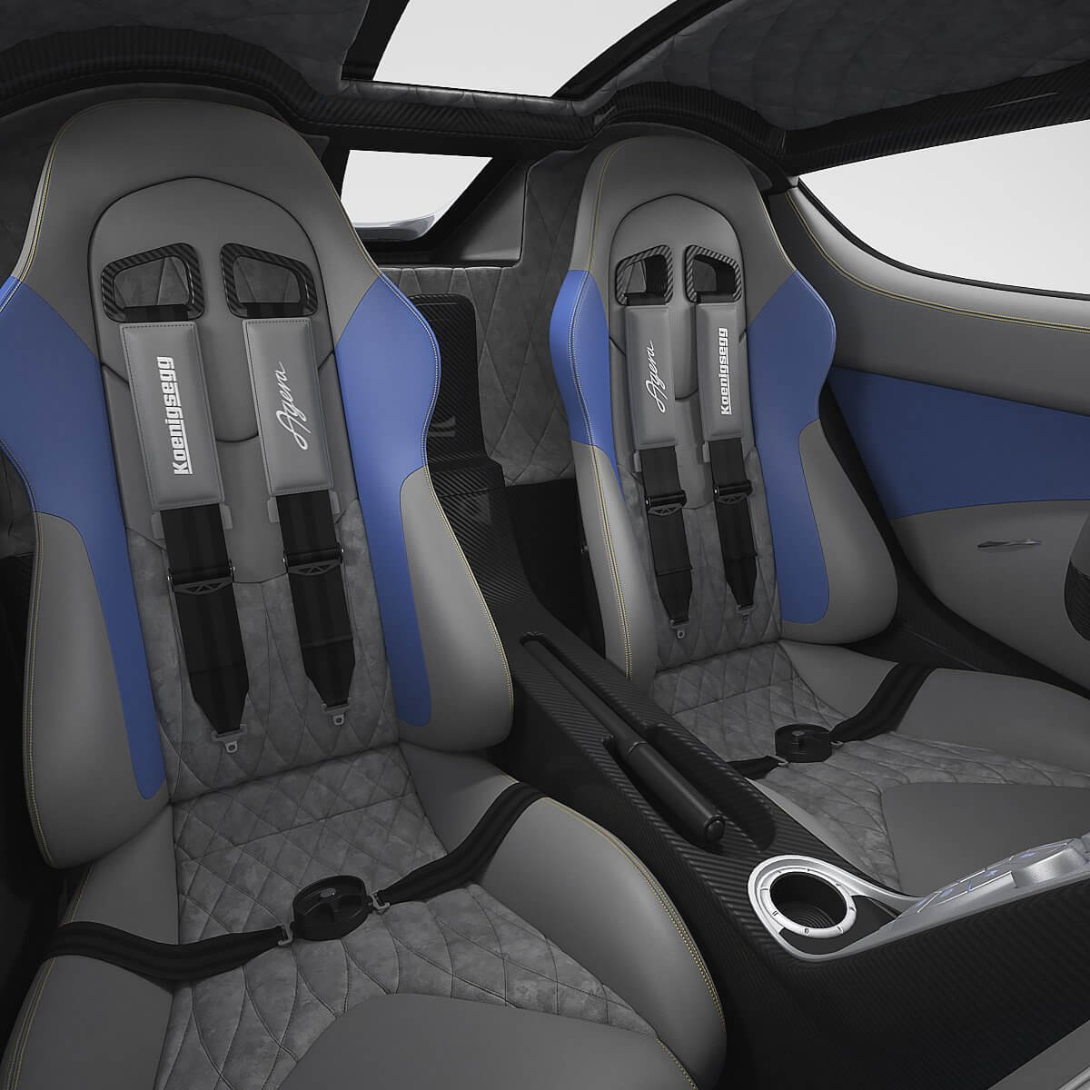 Koenigsegg Agera - HD Interior 3D Model by 3dacuvision