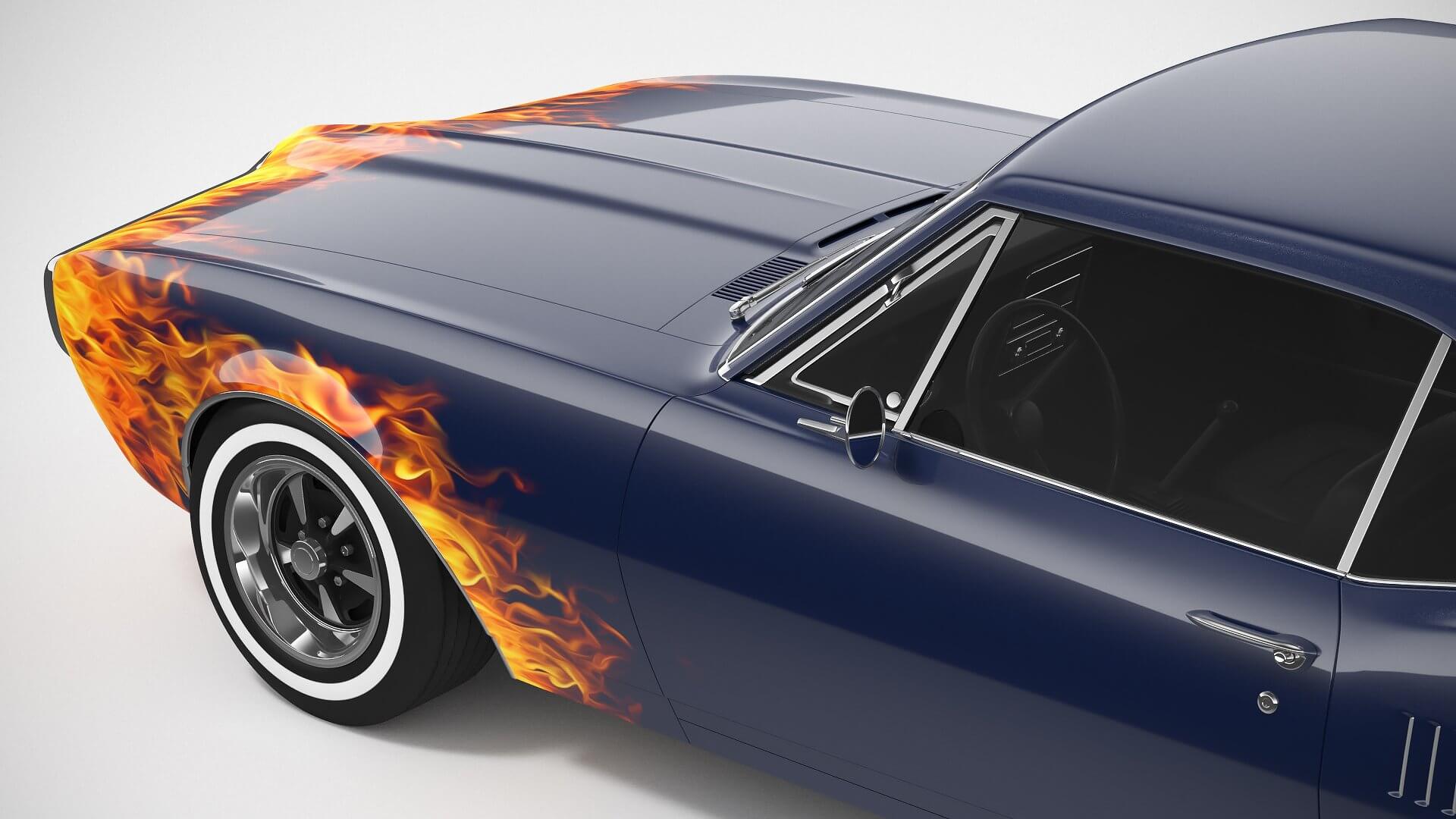 Pontiac Firebird 1967 Custom - 3D Model by 3dacuvision