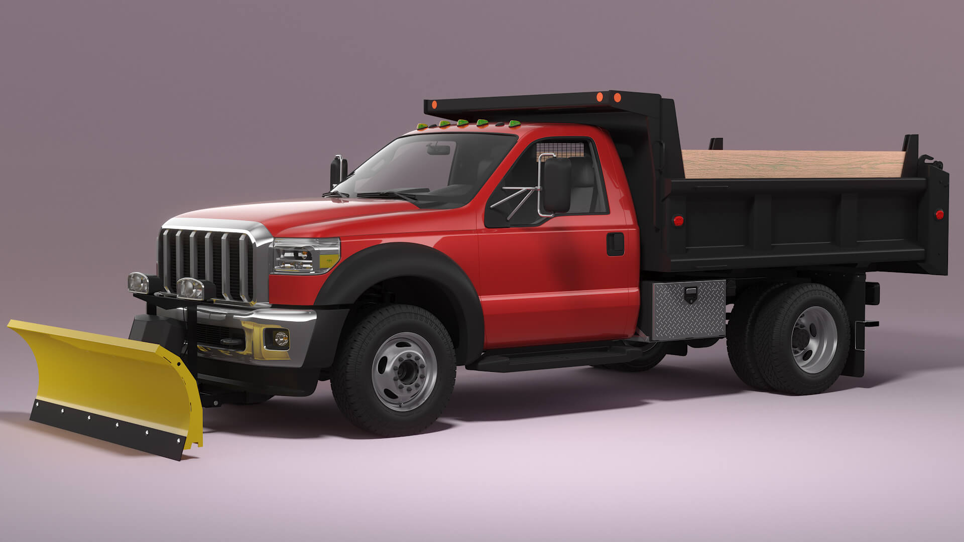 Snow Plow Truck - 3D Model by 3dacuvision