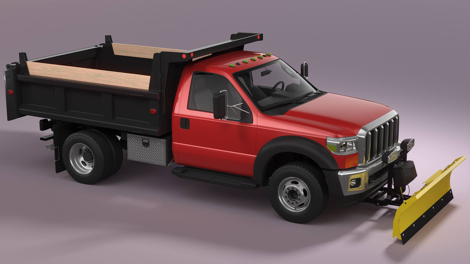 Snow Plow Truck - 3D Model by 3dacuvision