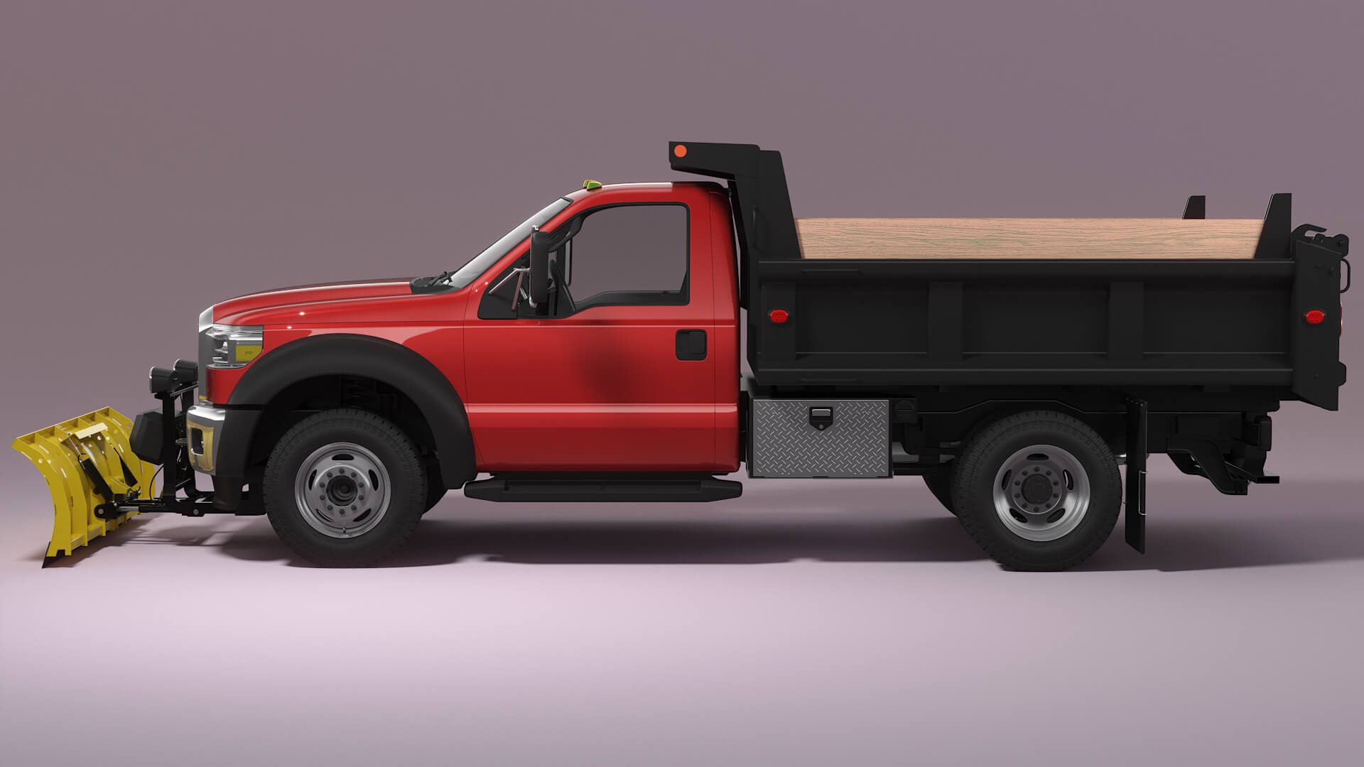 Snow Plow Truck - 3D Model by 3dacuvision
