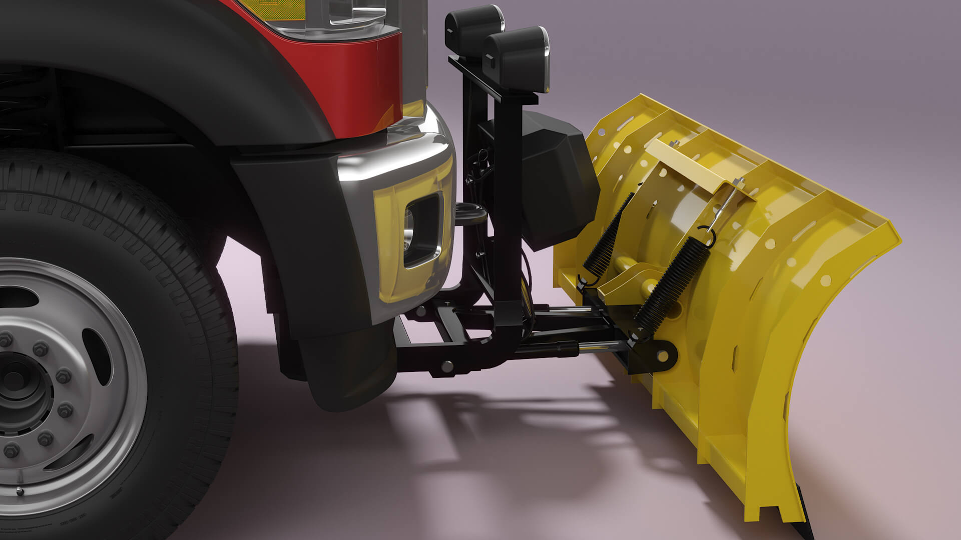 Snow Plow Truck - 3D Model by 3dacuvision