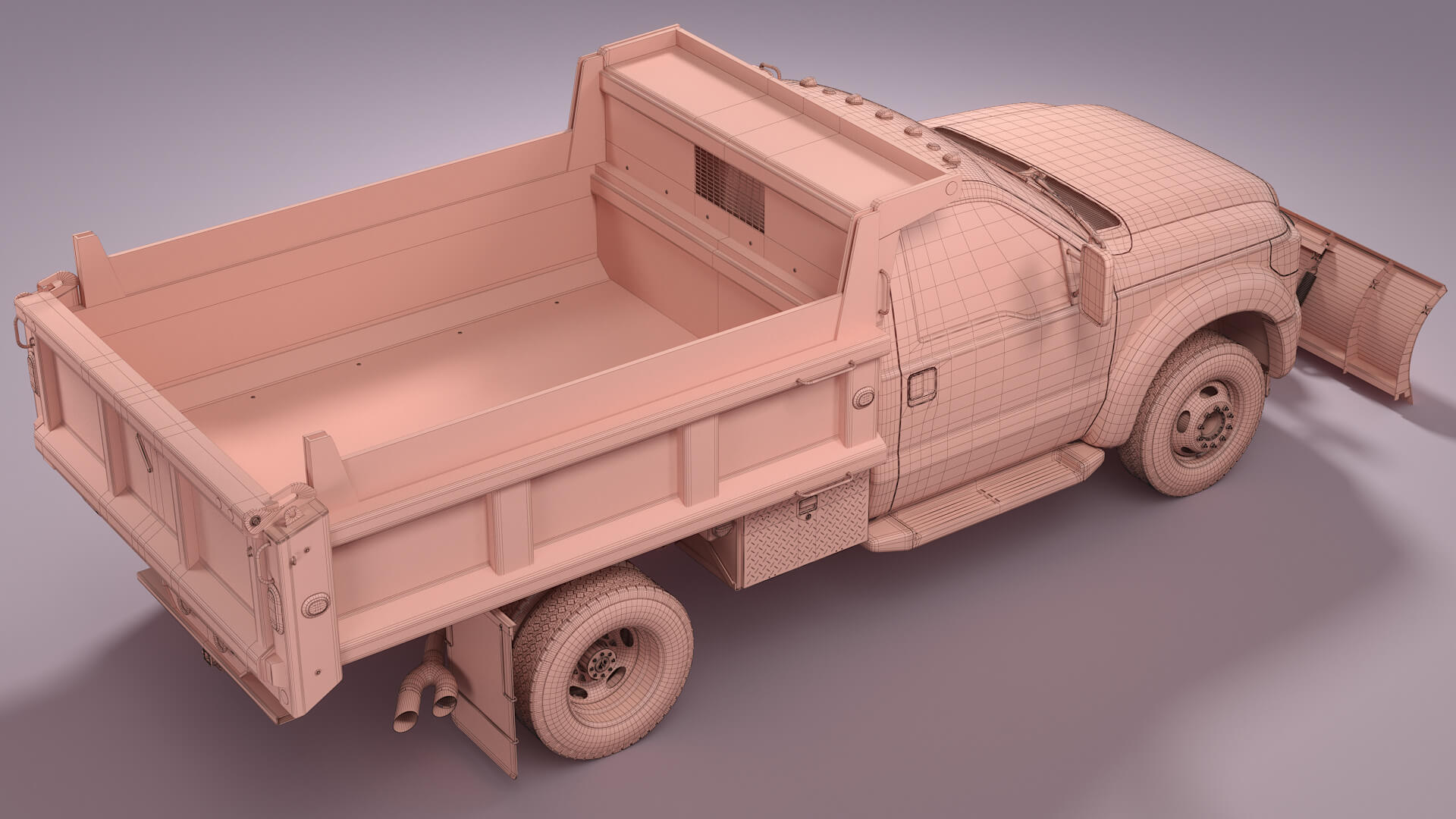 Snow Plow Truck - 3D Model by 3dacuvision