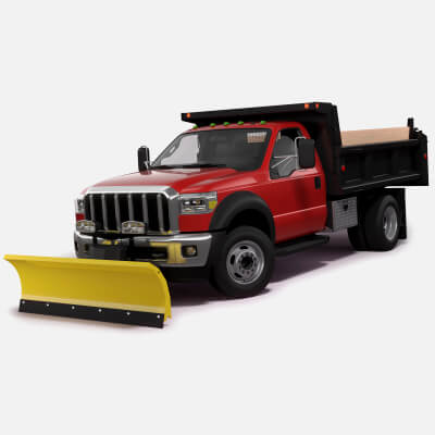 Snow Plow Truck - 3D Model by 3dacuvision