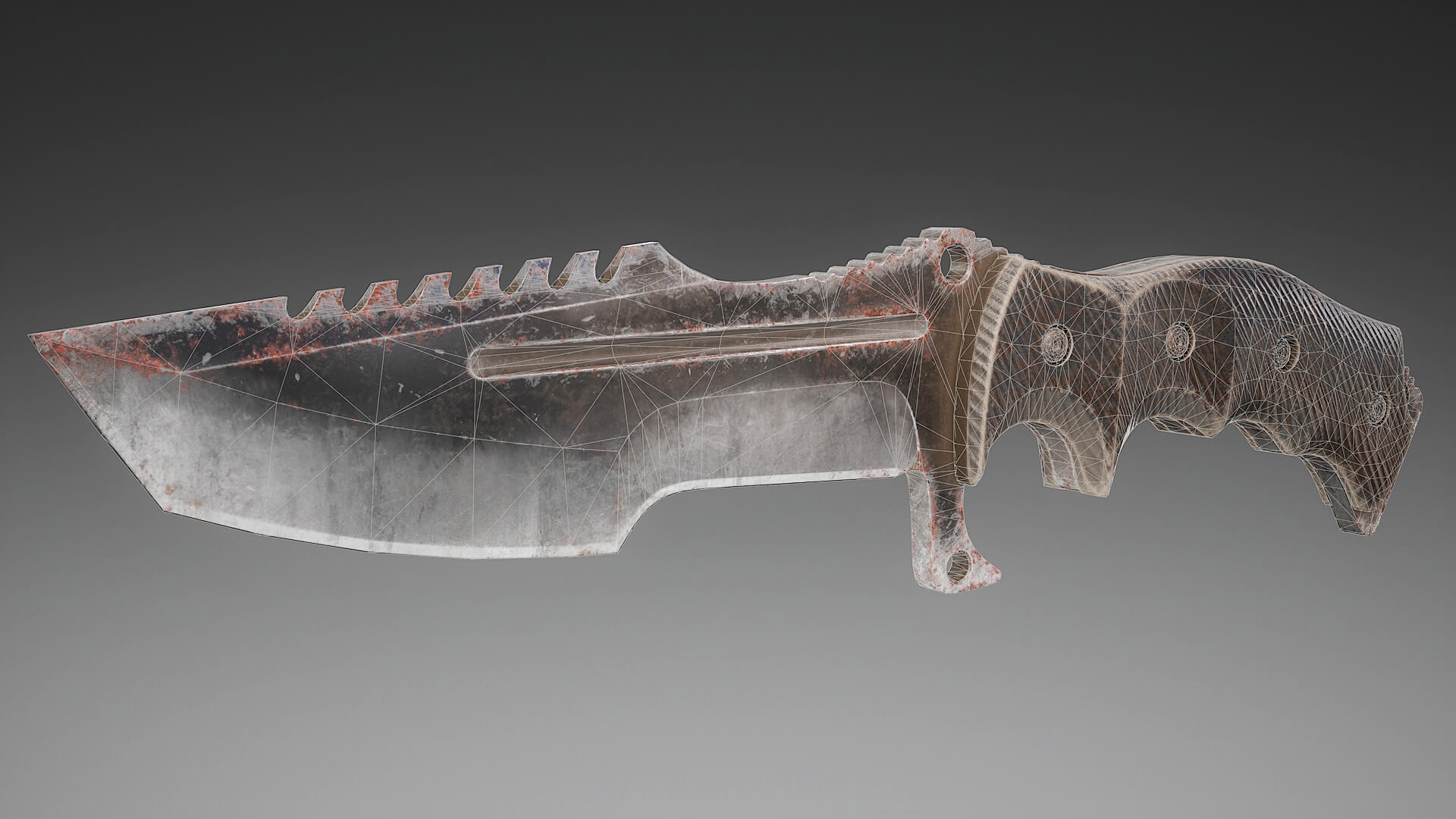 Tactical Combat Knife V2 - 3D Model by 3dacuvision