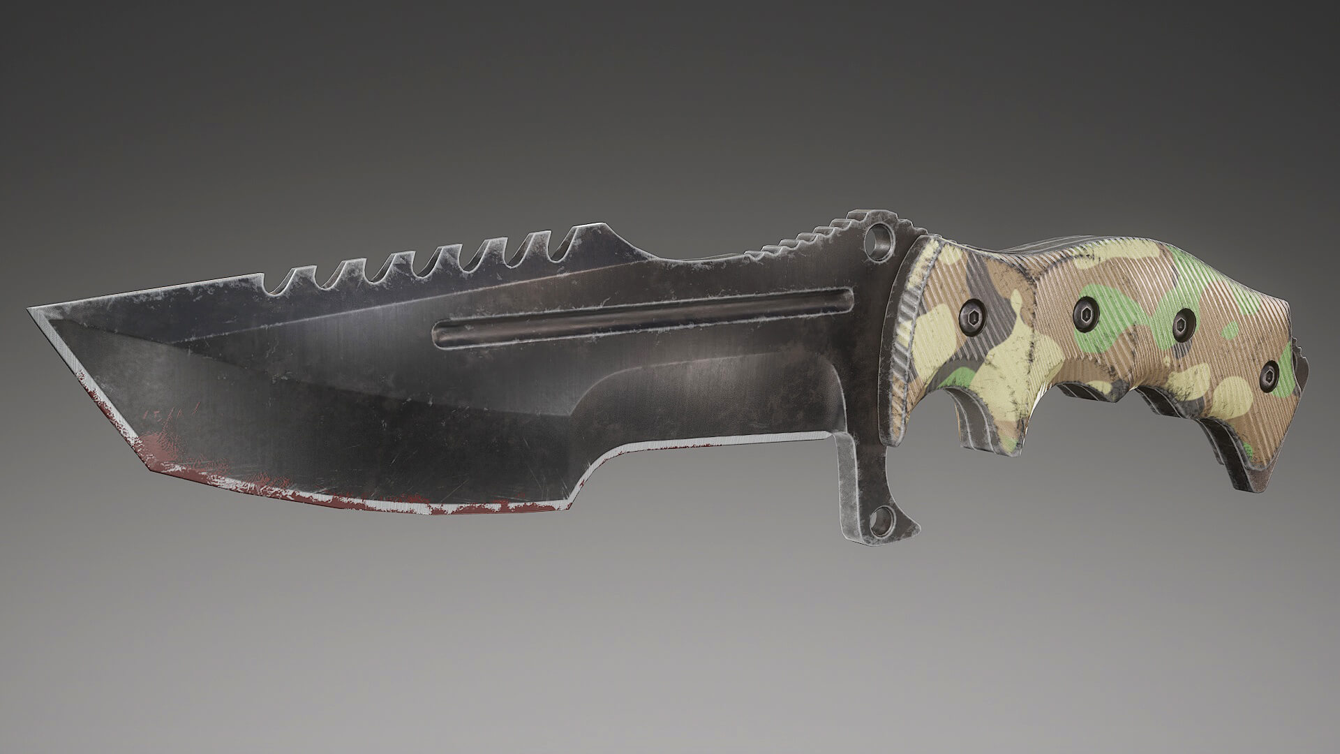 Tactical Combat Knife V4 - 3D Model by 3dacuvision